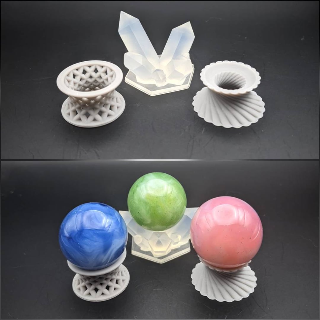 Resin Marble Stands for Marble Display (1, 3, and 5 Packs) - Etsy