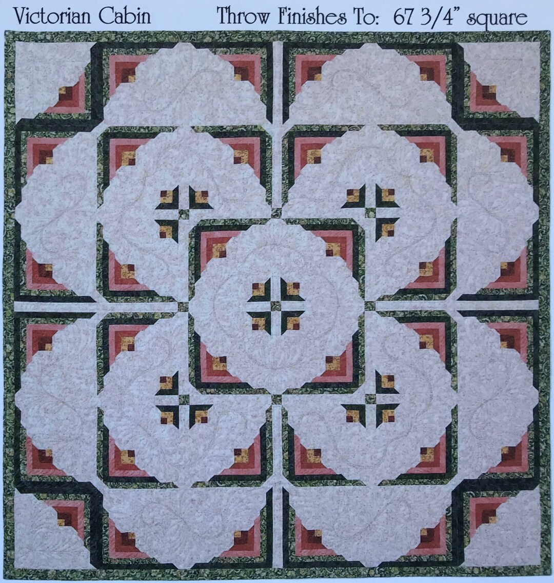 Victorian Cabin, Instant PDF Download, Pieced Quilt Pattern - Etsy