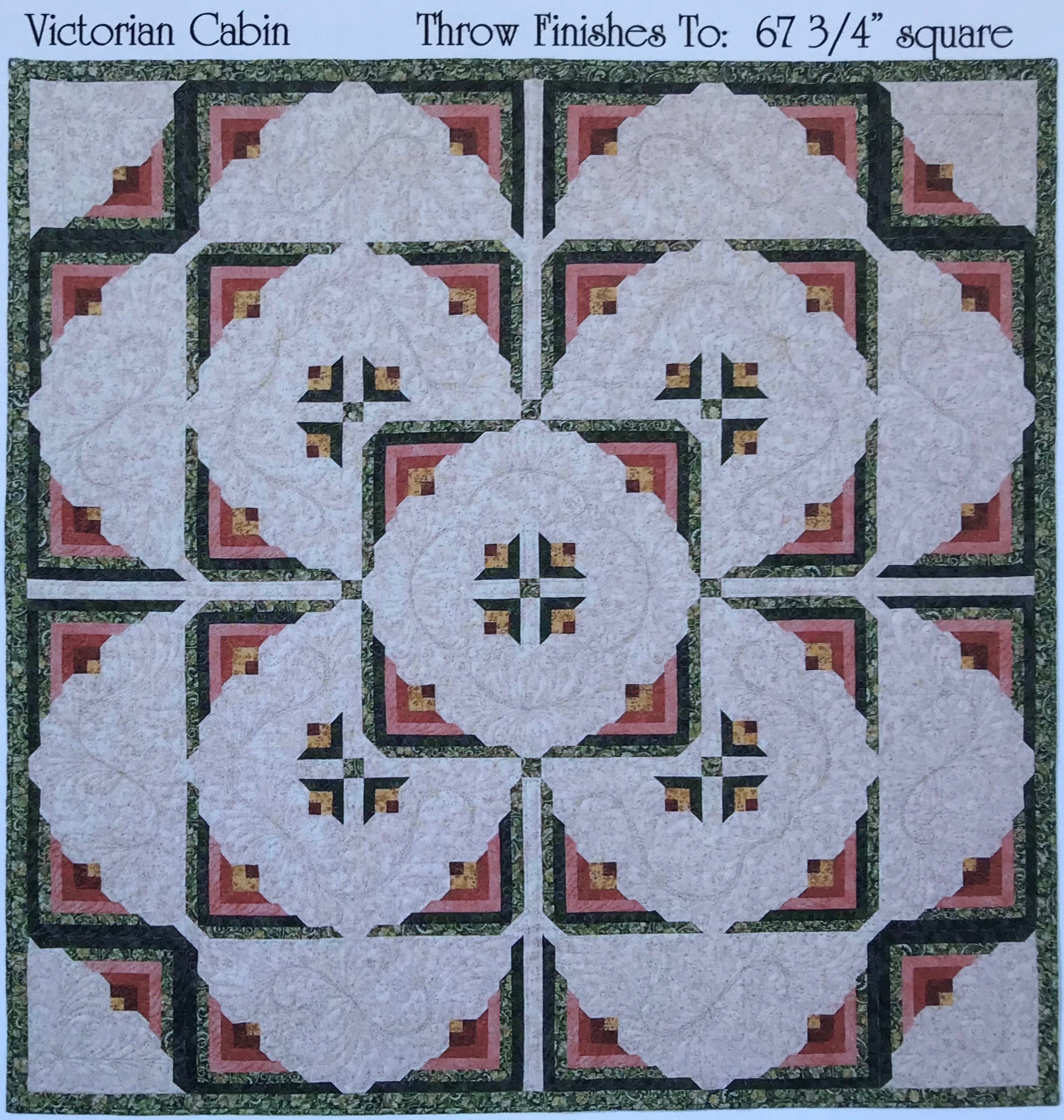 Victorian Cabin Instant PDF Download Pieced Quilt Pattern - Etsy