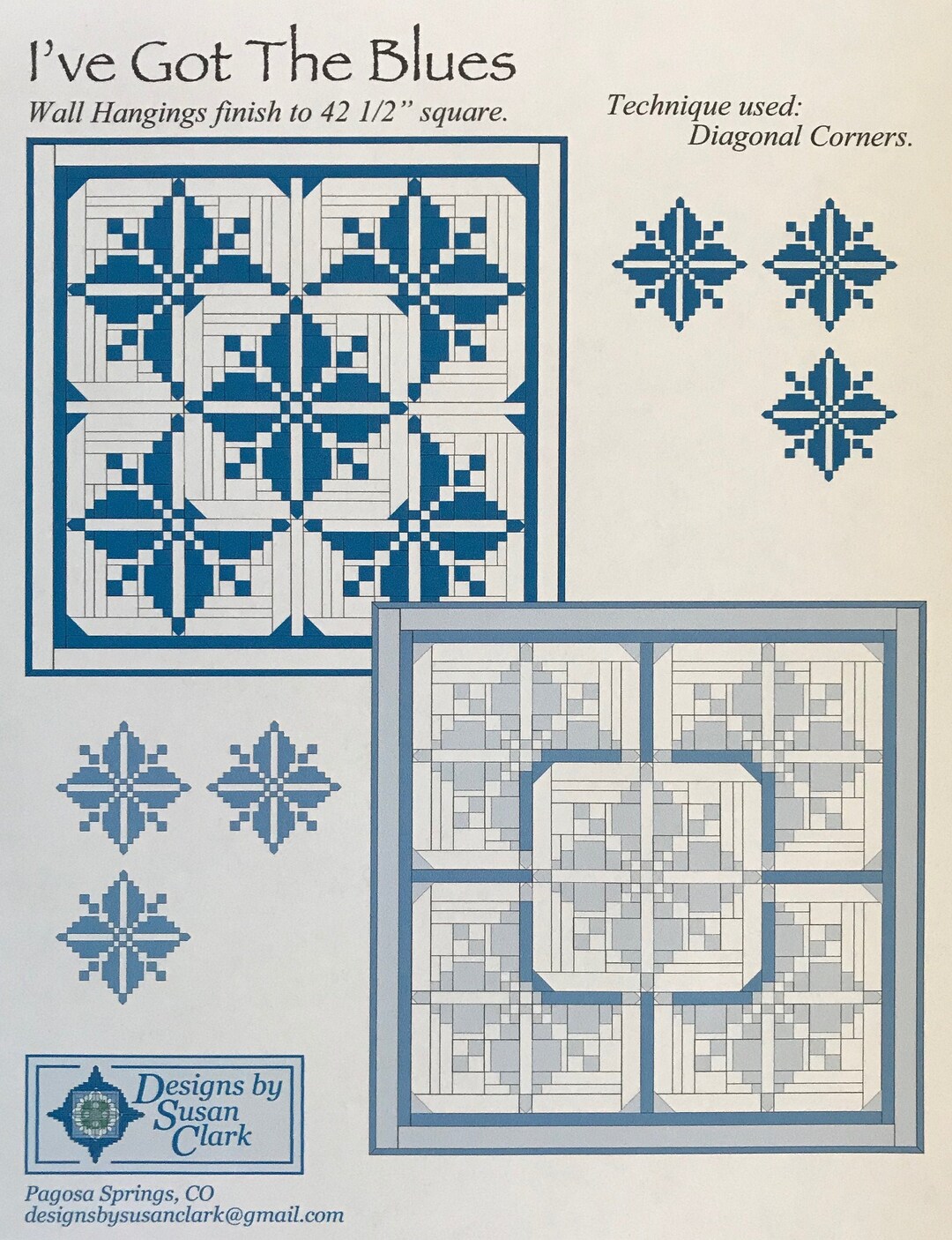 I've Got the Blues - Instant PDF Download, Pieced Quilt Pattern - Etsy
