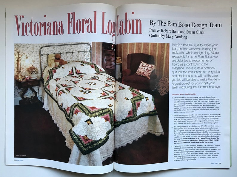 Victorian Cabin Instant PDF Download Pieced Quilt Pattern | Etsy