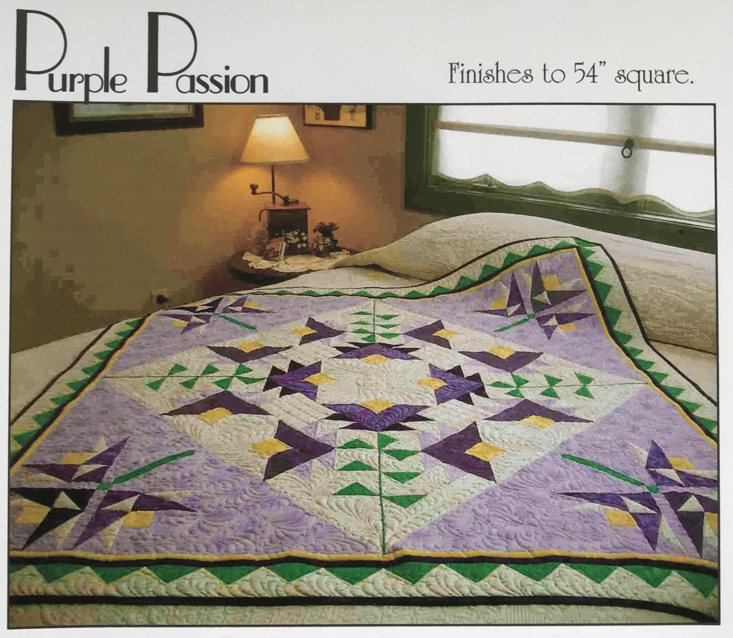 Purple Passion, Instant PDF Download, Pieced Quilt Pattern - Etsy