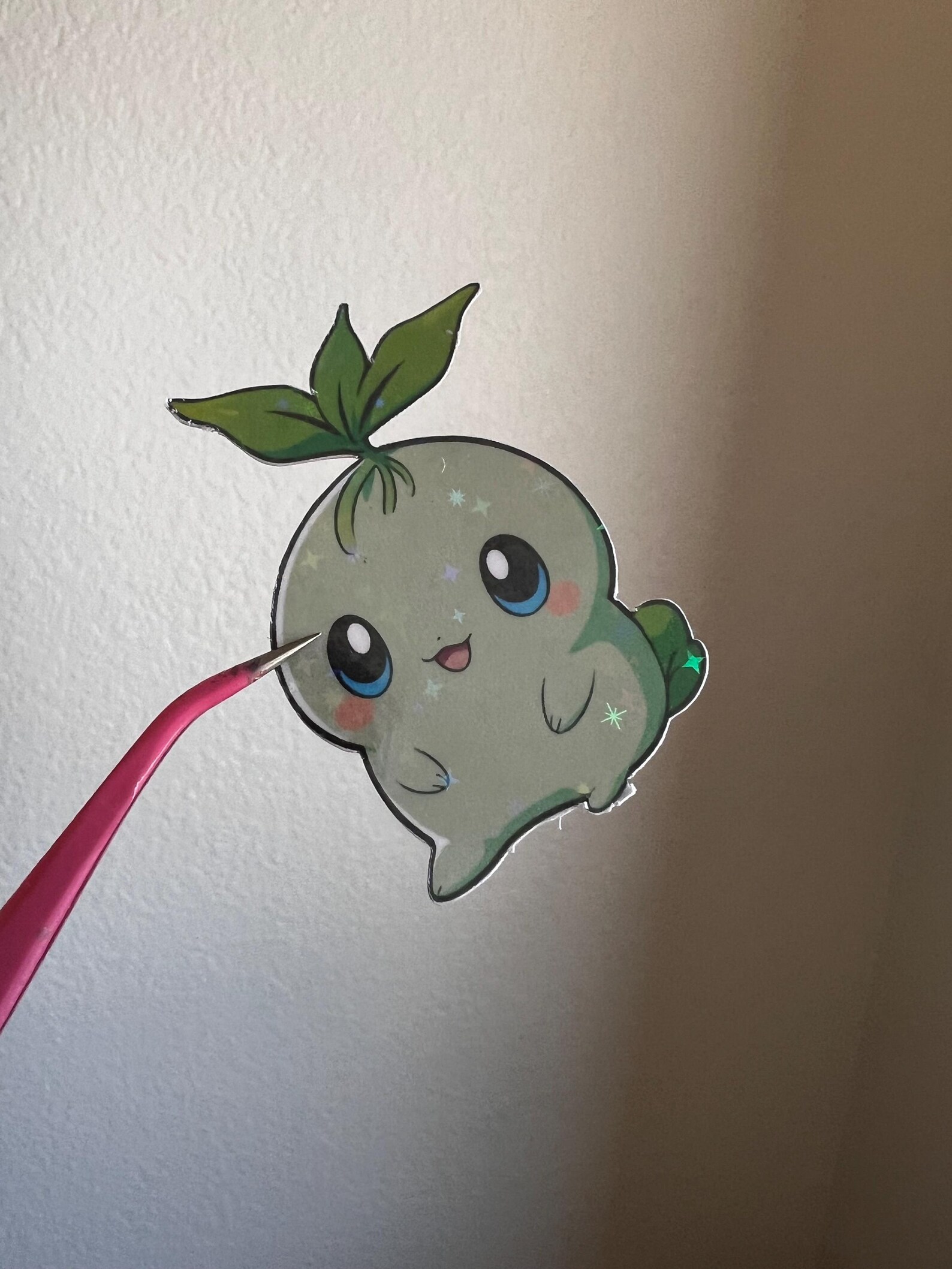 Kawaii Sprout Holographic Sticker | Cute 2” Decal | Pastel Kawaii ...