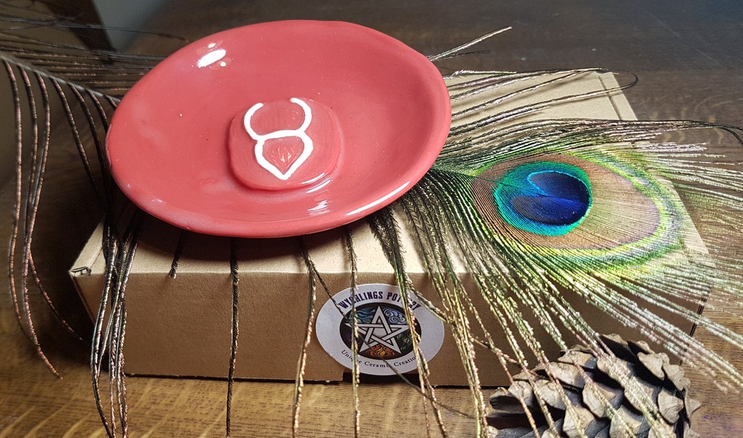Taurus Star Sign Dish. Astrology Trinket Dish. Witchcraft Supplies ...
