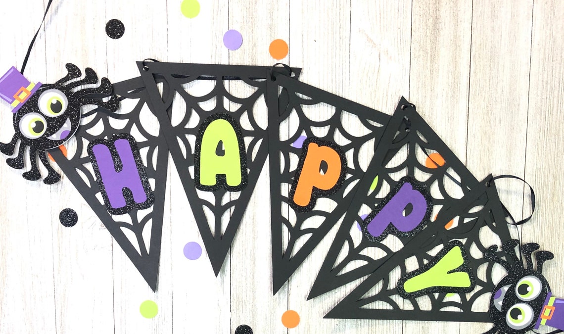 Halloween Birthday Banner Halloween Decorations Halloween - Etsy