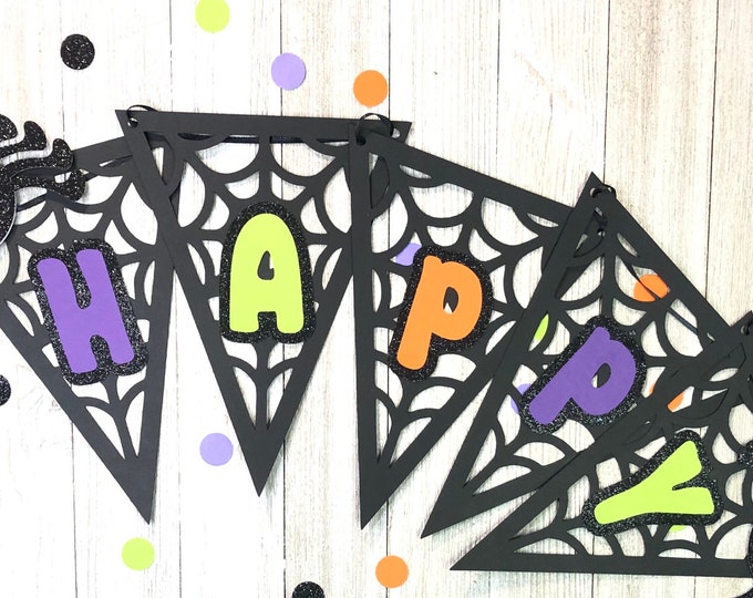 Halloween Birthday Banner, Halloween Decorations, Halloween Birthday ...
