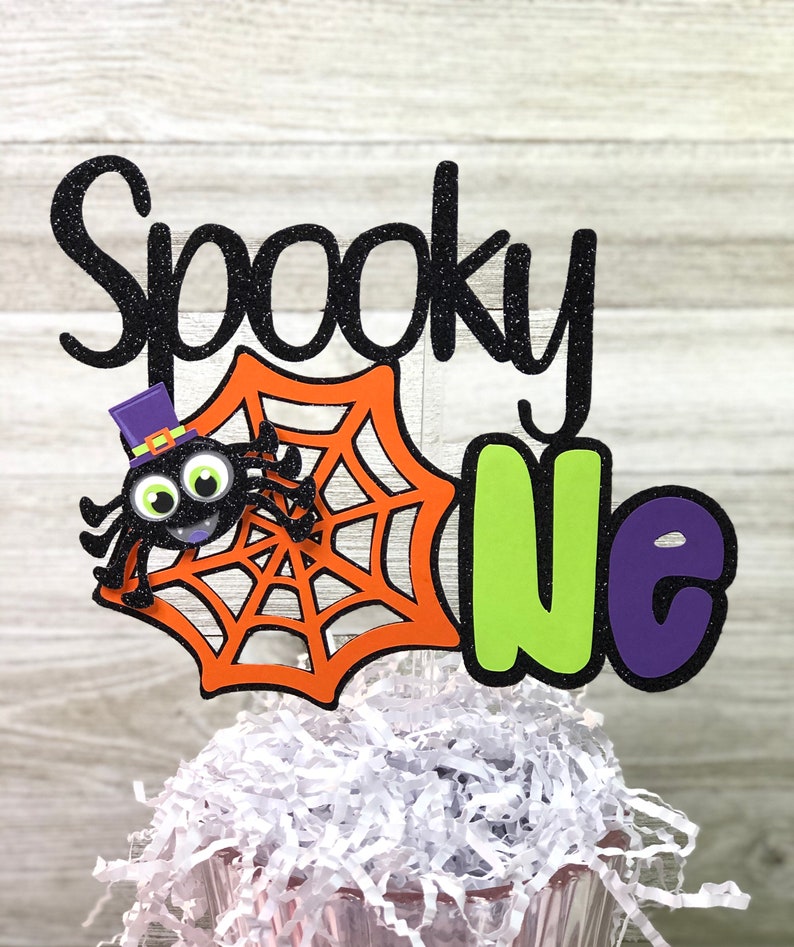 Spooky One Cake Topper Halloween First Birthday Decor - Etsy