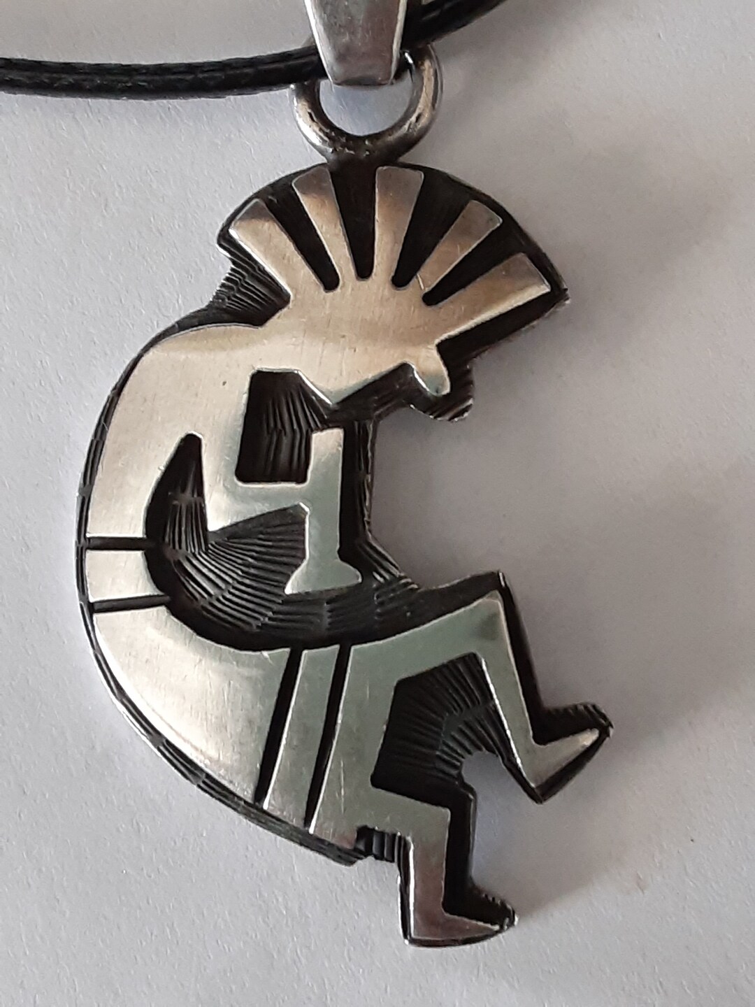 Kokopelli Sterling Overlay Pendant Stamped Sterling/925 - Etsy