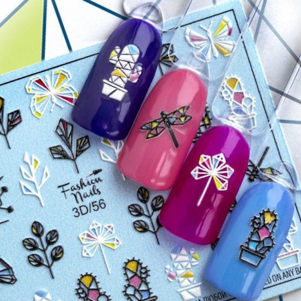 3d Nail Art Sticker - Etsy