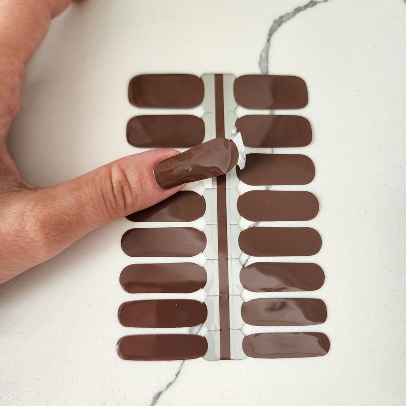 Solid Nail Stickers - Etsy