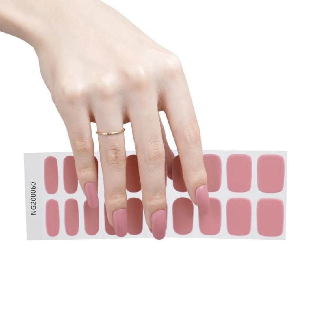Semi-cured Gel Nail Wraps Nail Decals Nail Stickers Nail Strips Press ...