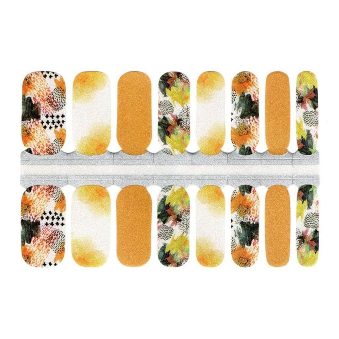 Fall Nail Wraps Nail Decals Nail Stickers Nail Strips Nail Art Press ...