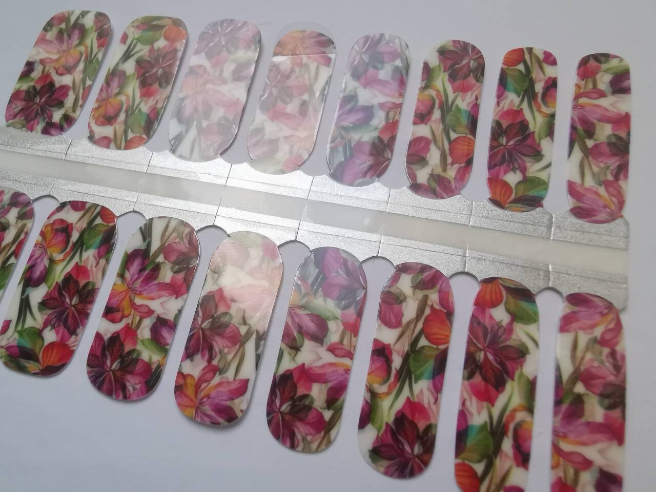 Nail Wraps Nail Decals Nail Strips Nail Stickers Pink and | Etsy