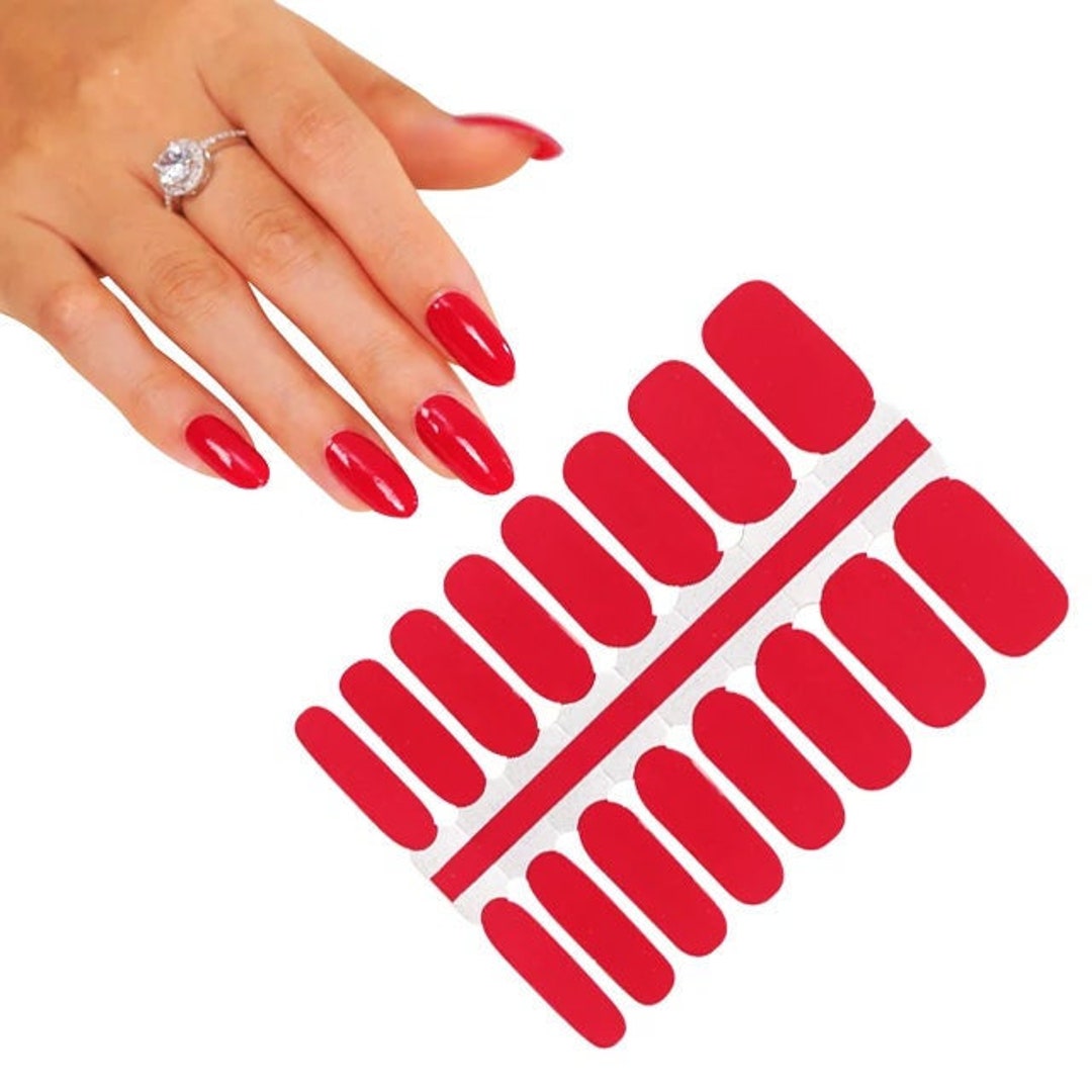 Nail Wraps Nail Decals Art Nail Stickers Nail Strips Press Ons Party ...