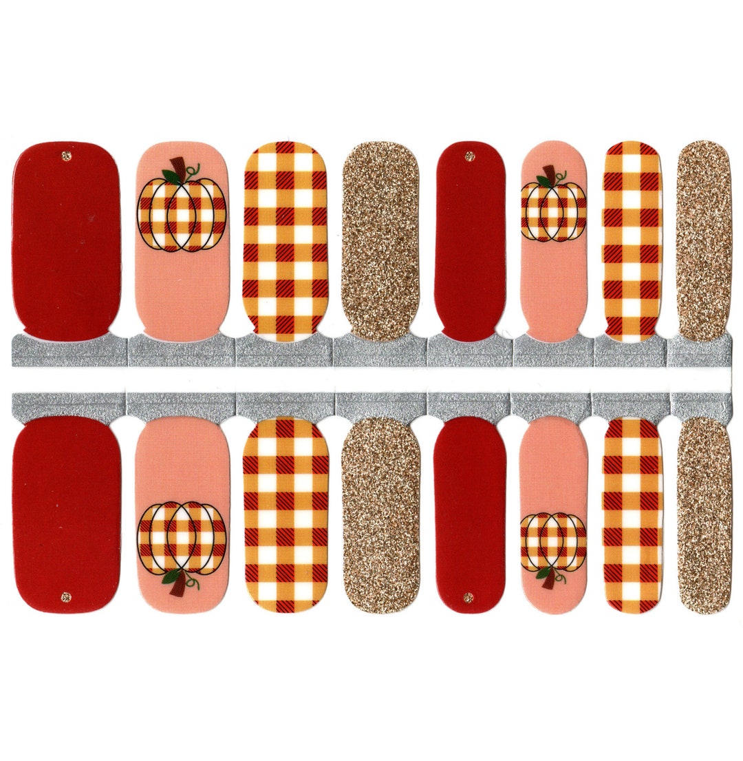 Fall Nail Wraps Nail Decals Nail Stickers Nail Strips Nail Art Press ...