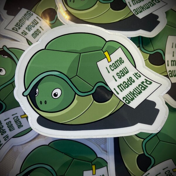 Awkward Sticker - Etsy