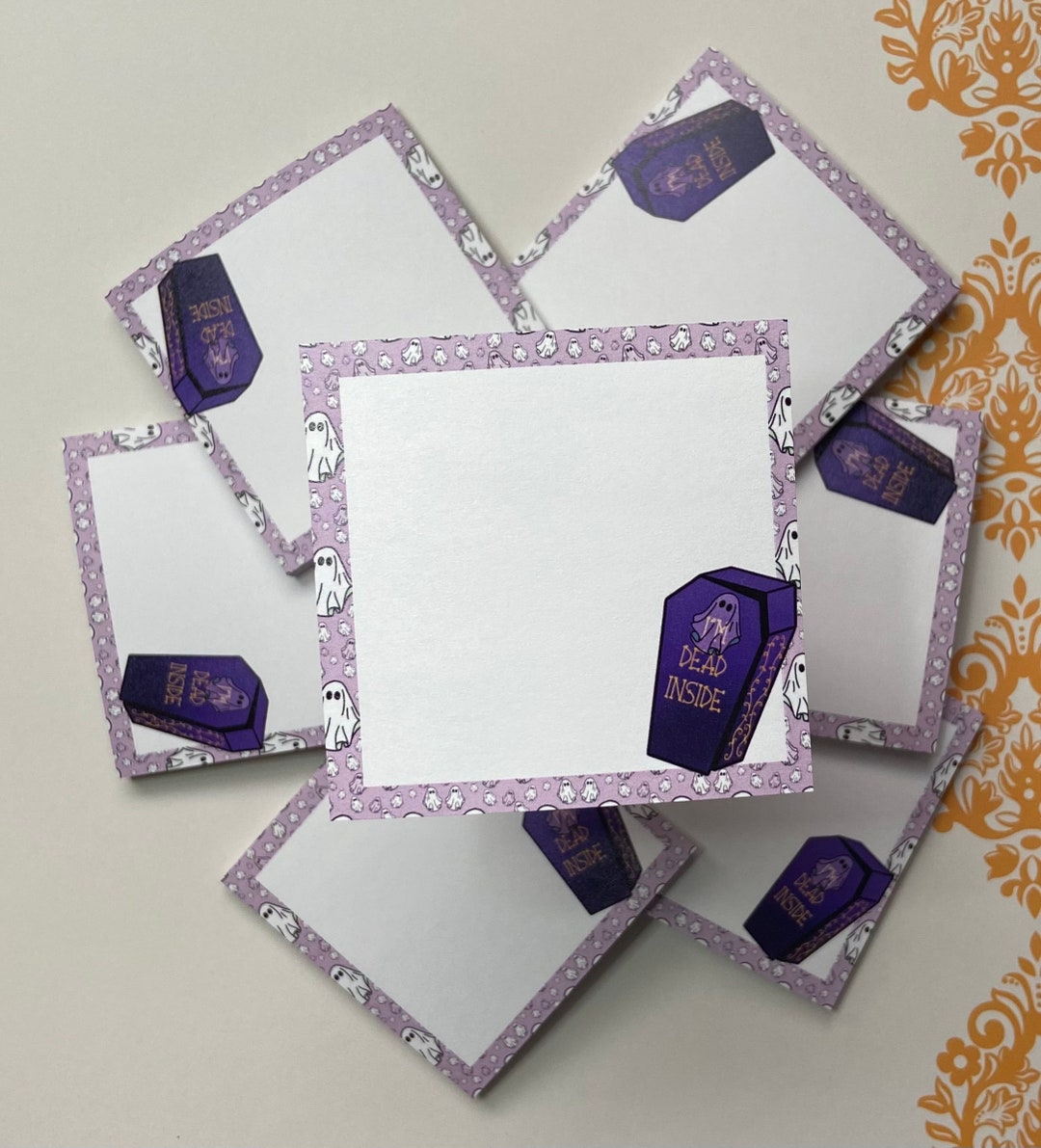 Sticky Notes: I'm Dead Inside Sticky Notes | Dark Humor Sticky Notes ...