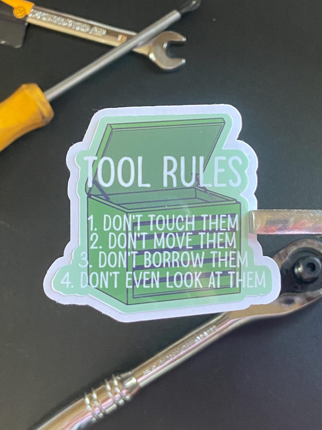 Tool Rules Sticker | Toolbox Sticker | Mechanic Sticker | Sticker for ...