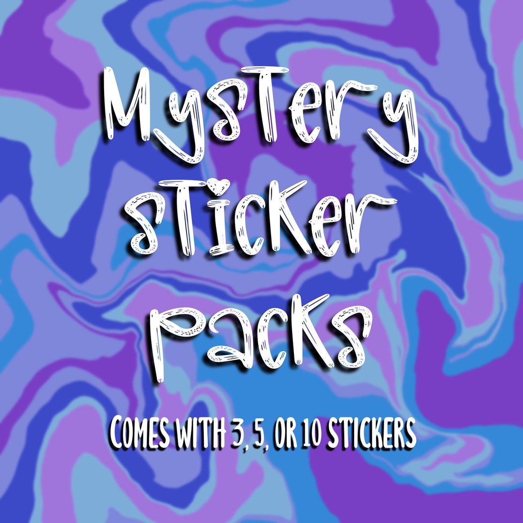 Glossy Stickers: Mystery Stickers | Mystery Sticker Pack | 3, 5, or 10 ...