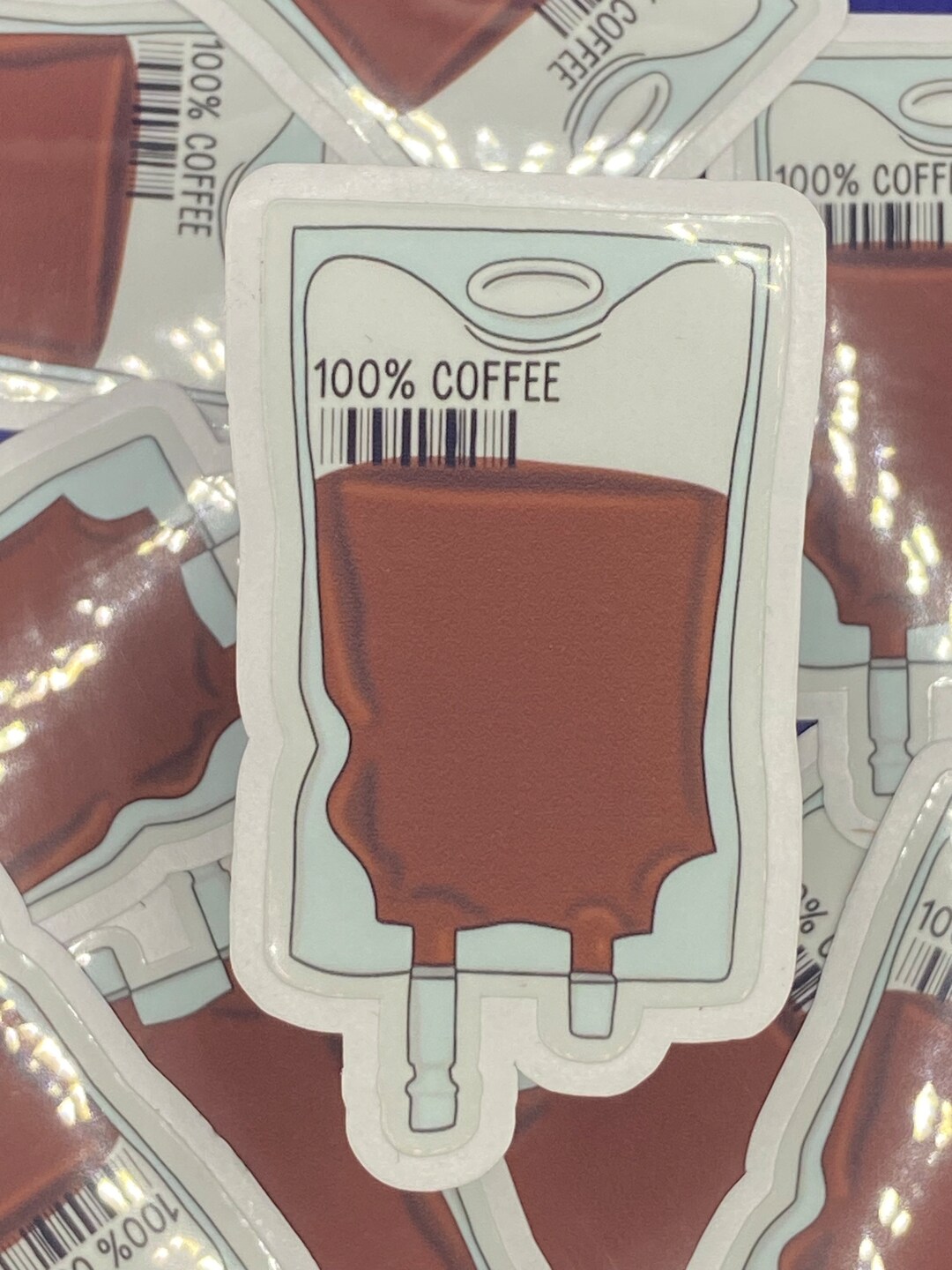 IV of Coffee Coffee IV Coffee Addiction Nurse Humor Nurse Sticker Gift ...