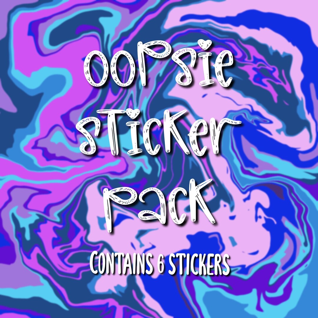 Glossy Stickers: Oopsie Sticker Pack B-grade Mystery Pack Mystery ...