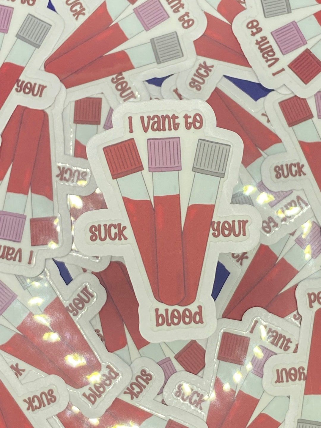 Suck Your Blood Funny Phlebotomy Sticker Gift for Phlebotomist Gift for ...