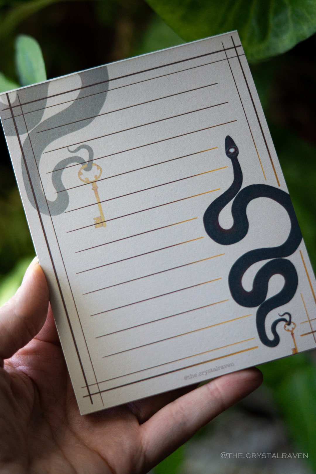 Third Eye Serpent Notepad Snake Stationery Gothic Notepad Occult ...