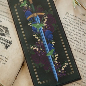 Cottagecore Sword Bookmark - Medieval Book Accessories - Dark Academia ...