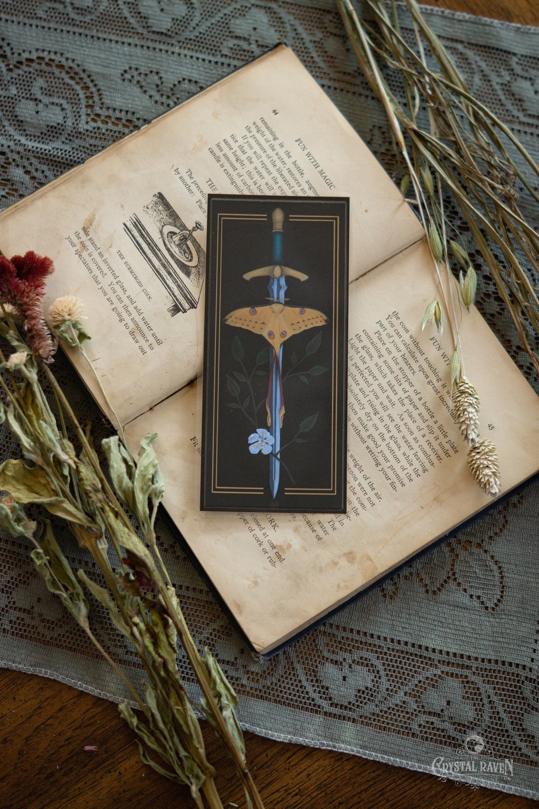 Maiden's Sword Bookmark - Medieval Book Accessories - Witchy Bookmarks ...