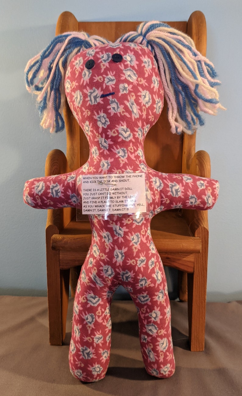 Damn It Doll Larger Then Most Stress Doll Emotional Doll Etsy