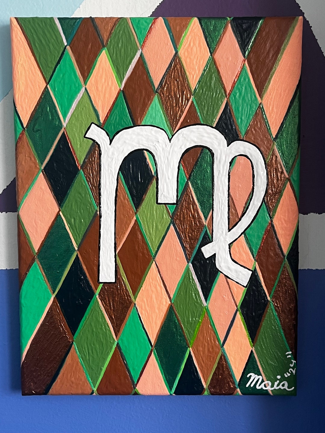 Virgo Abstract Painting - Etsy