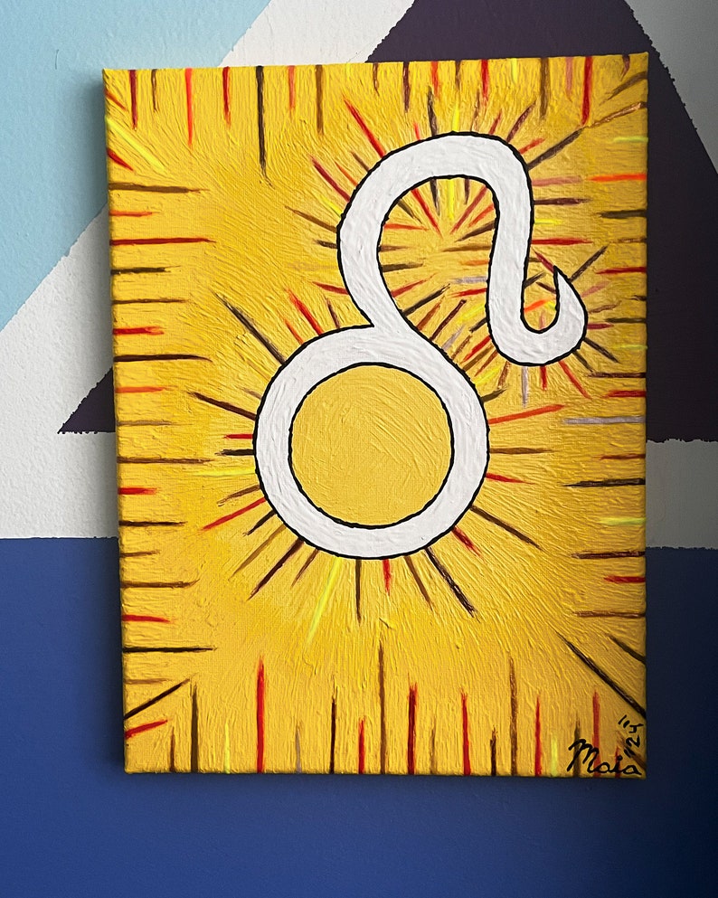 Leo Abstract Painting - Etsy