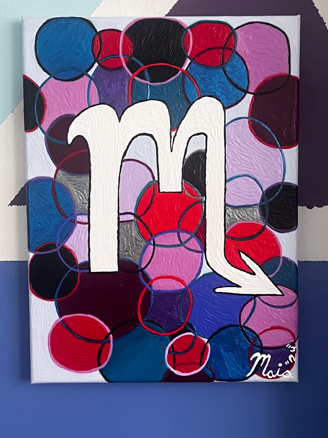 Scorpio Abstract Painting - Etsy