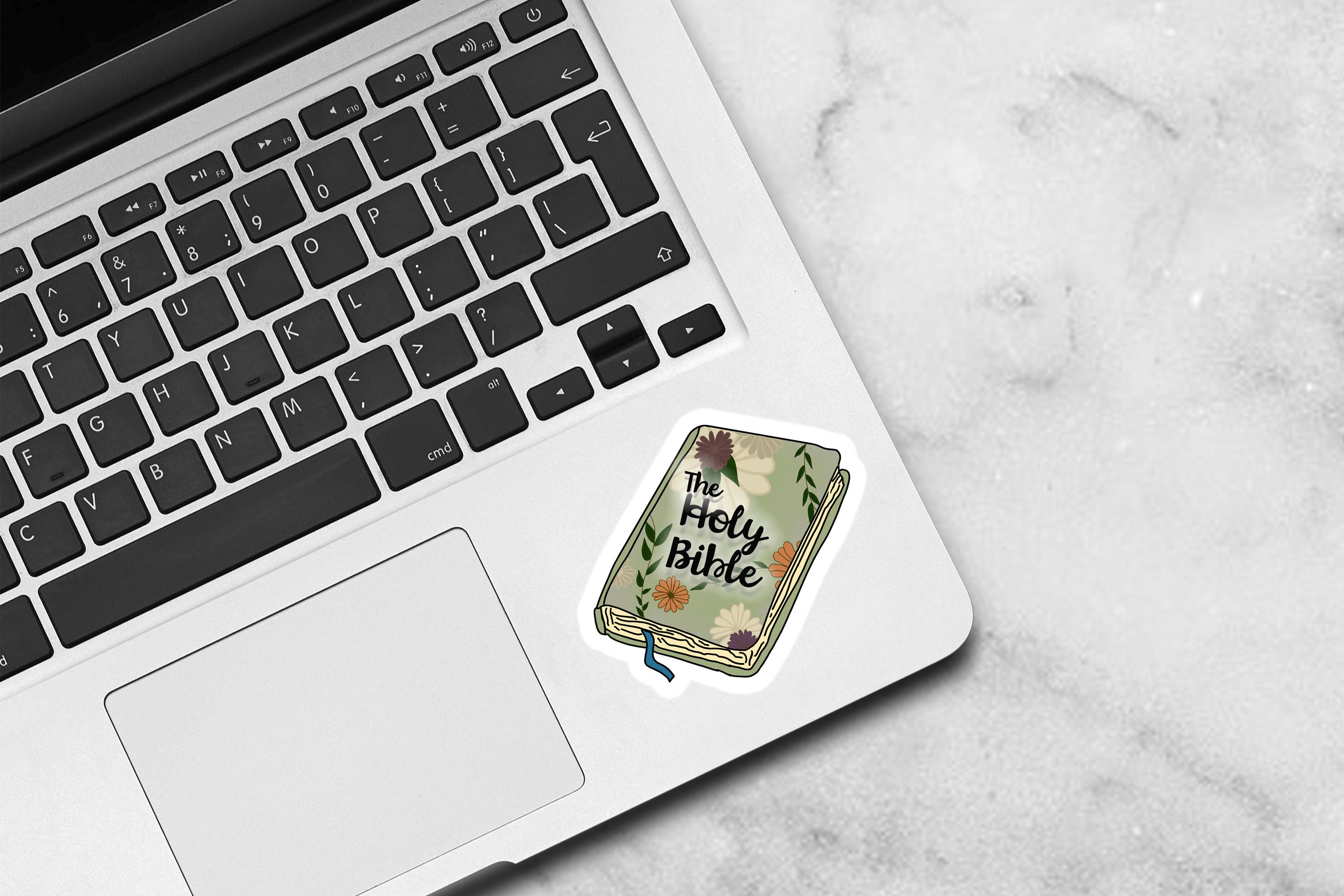 Holy Bible Sticker, Bible Sticker, Bible Sticker for Laptop, Bible ...