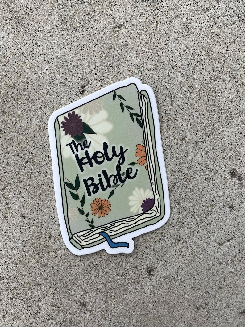 Holy Bible Sticker, Bible Sticker, Bible Sticker for Laptop, Bible ...