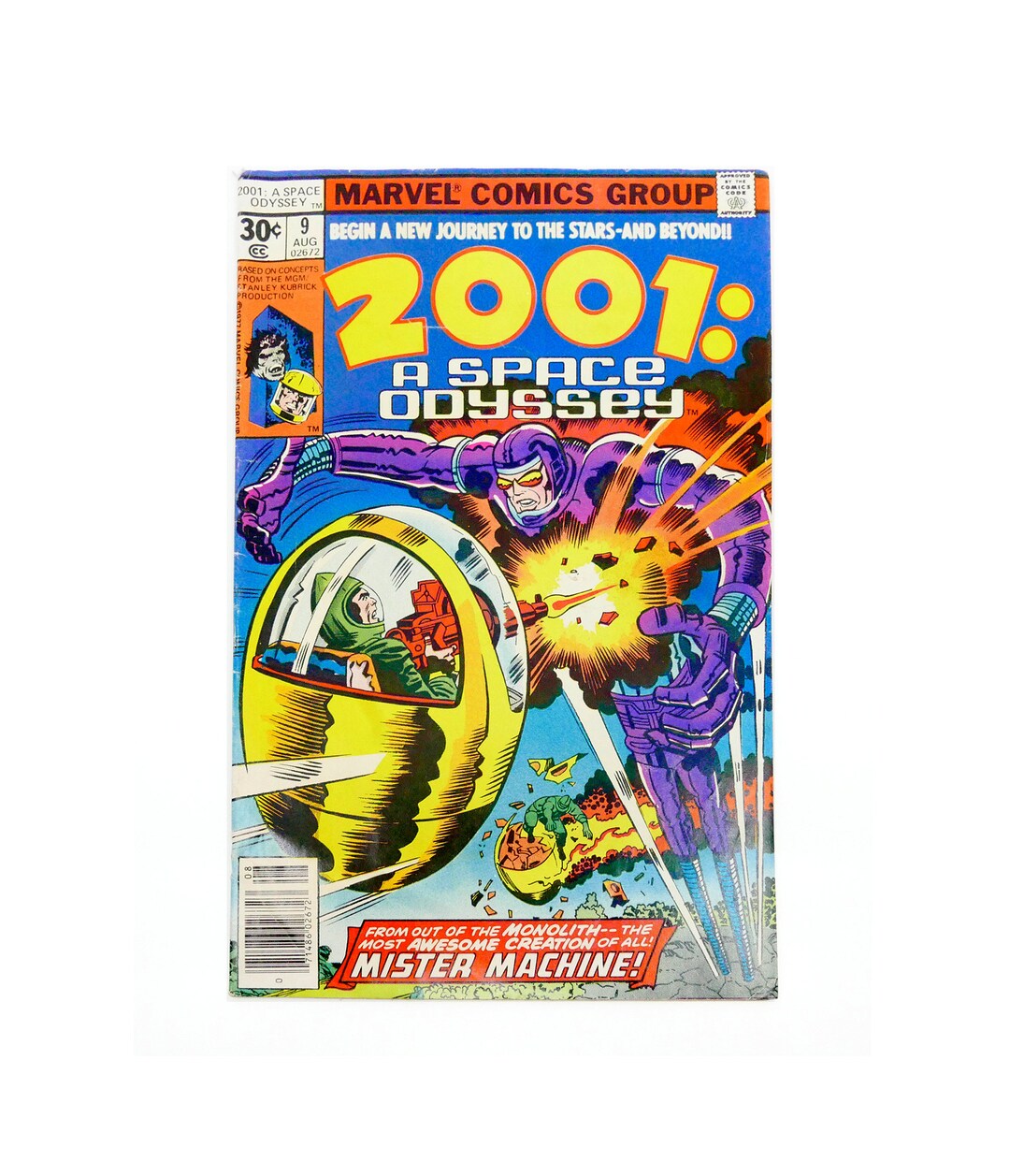 CB 2001: A SPACE ODYSSEY Number 9 August 1977 Marvel Comics Group F 7.0 ...
