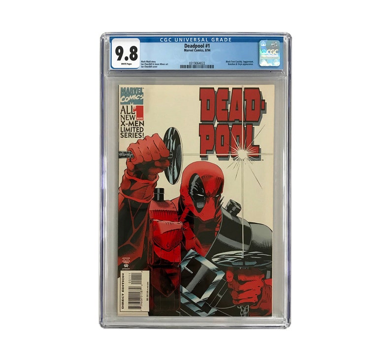 CGC Deadpool 1 Marvel Comics August 1994 CGC 9.8 white Pages. - Etsy