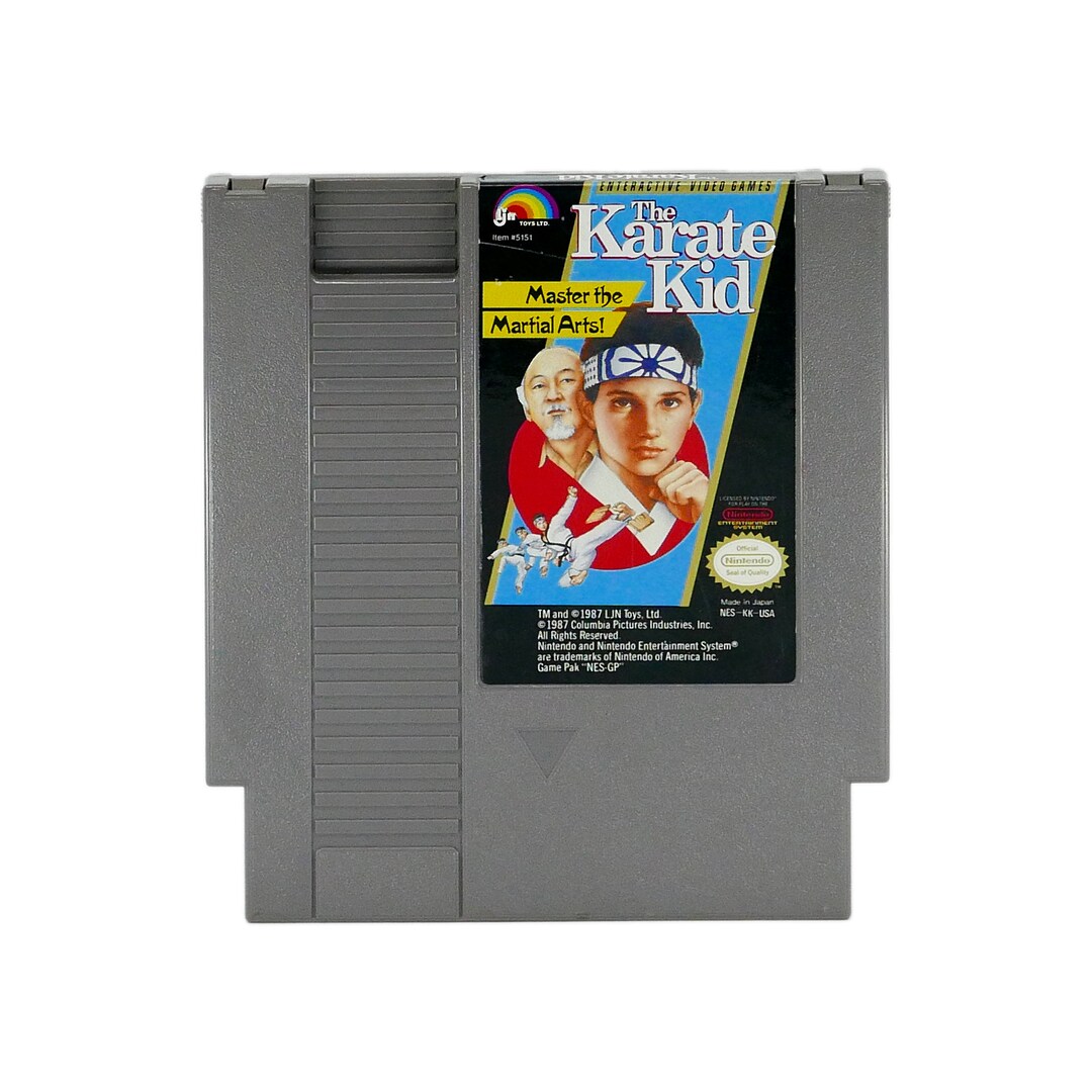 VVG NES the Karate Kid 1 2 Players LJN Toys Atlus Co., Ltd ©1987 - Etsy