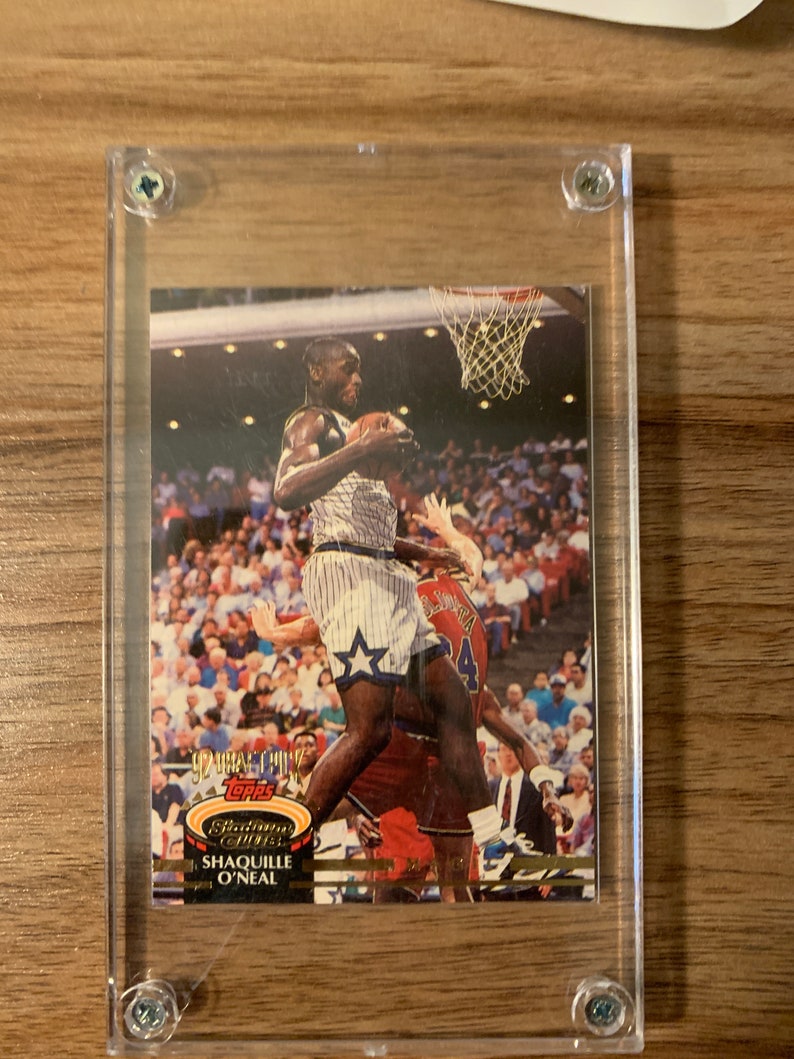 Shaquille O’neal Rookie Card. Tops Stadium Club 1992-1993. Card Number ...