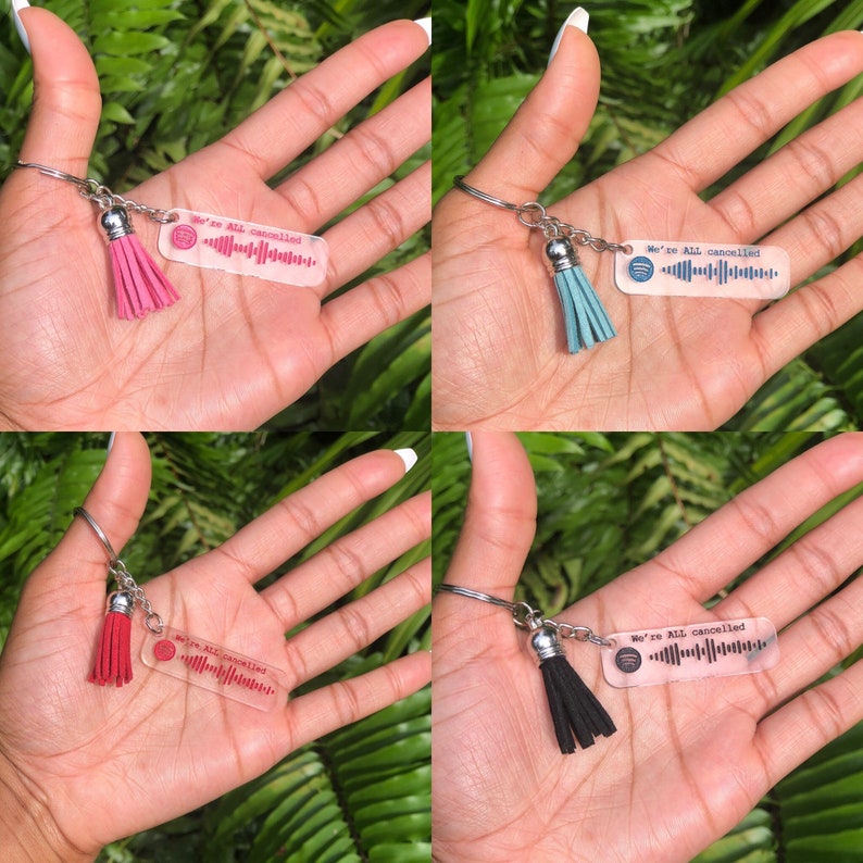 Spotify Code Keychains | Etsy