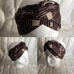 Bandeaux cheveux croisés en wax avec élastique headband - Etsy France