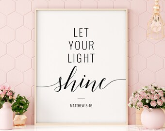 Matthew 5 16 | Etsy