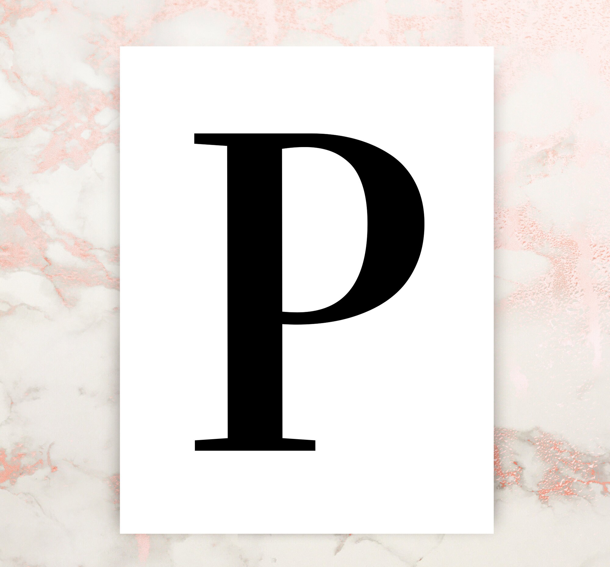 Letter p Printable Art Poster Alphabet P Wall - Etsy UK