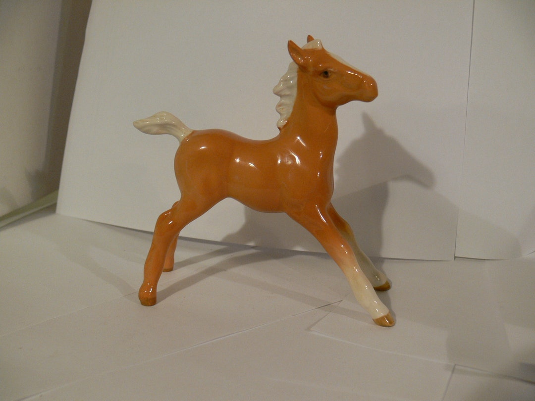 Large Vintage Beswick Colt Palomino Foal Filly Horse Figurine Statue ...