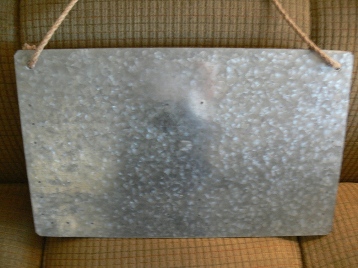 Galvanized Metal Wall Art Farmhouse 2 Pocket Decor Storage 26 X 16 - Etsy