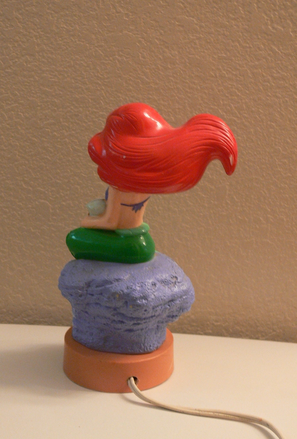 Disney the Little Mermaid Vintage Ariel Night Light Statue Lamp-tested ...
