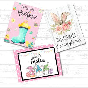 Digital Easter Printable Paper Bundle | Spring and Easter Wall Art | Bunny | Chick | Easter ...