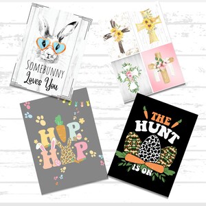 Digital Easter Printable Paper Bundle | Spring and Easter Wall Art | Bunny | Chick | Easter ...