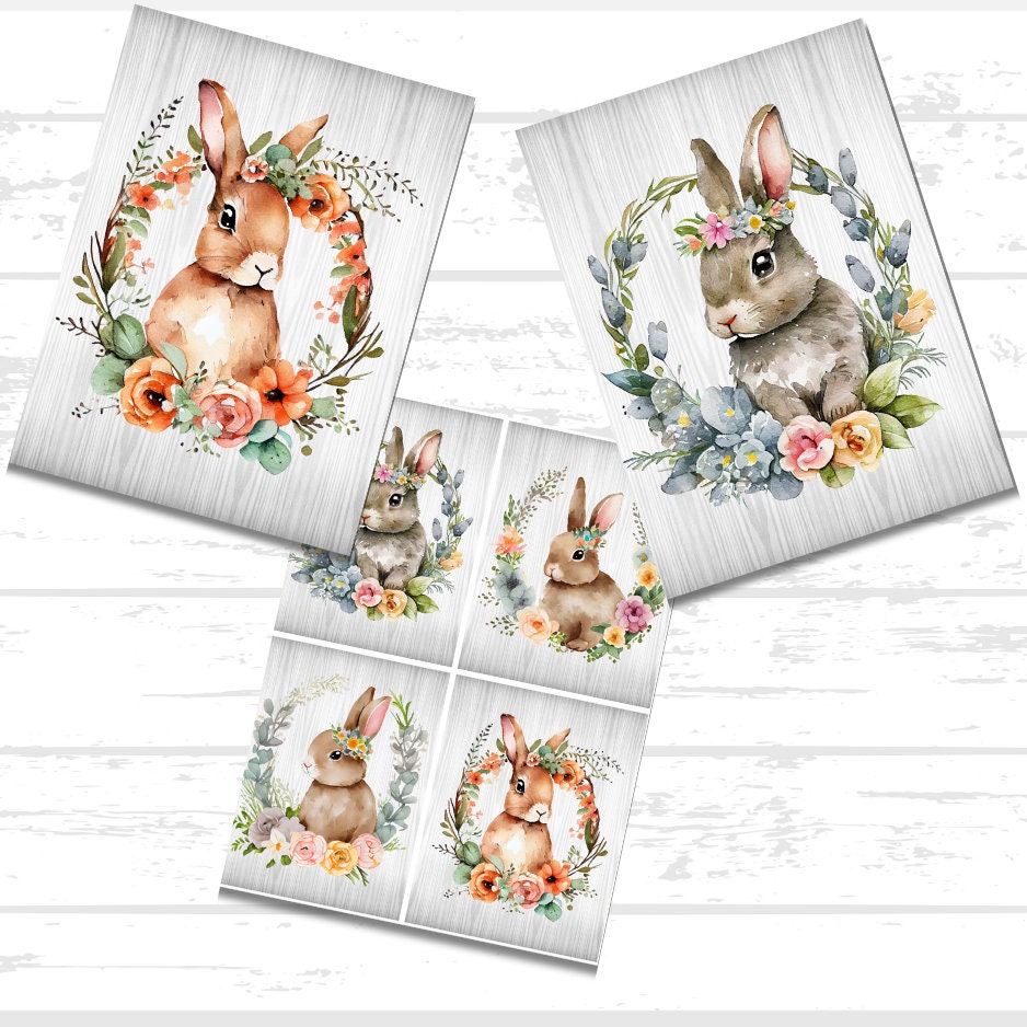 Digital Easter Printable Paper Bundle | Spring and Easter Wall Art ...