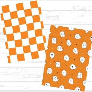 Digital Traditional Halloween Printable Paper Bundle Orange & Black ...